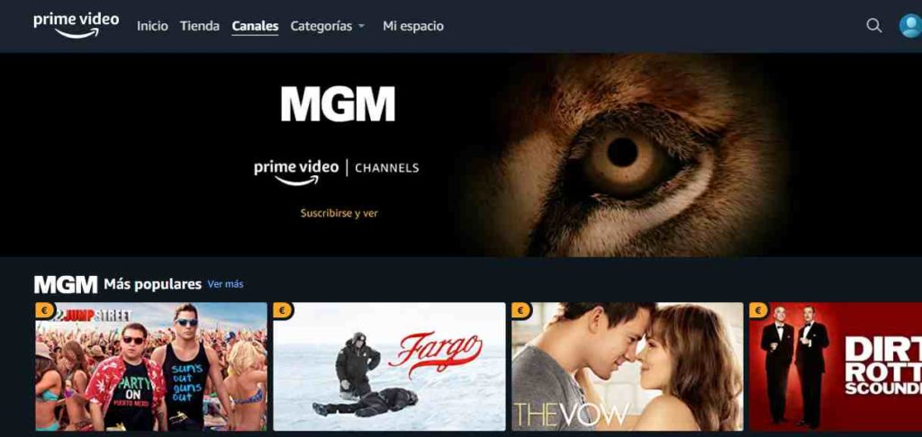 Amazon Prime Video Channels llega a España: esta es la lista de canales